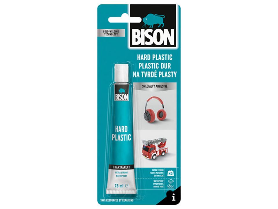 Lepidlo na tvrdé plasty BISON PLASTIC, 25ml | UNI HOBBY - rozumíme ...