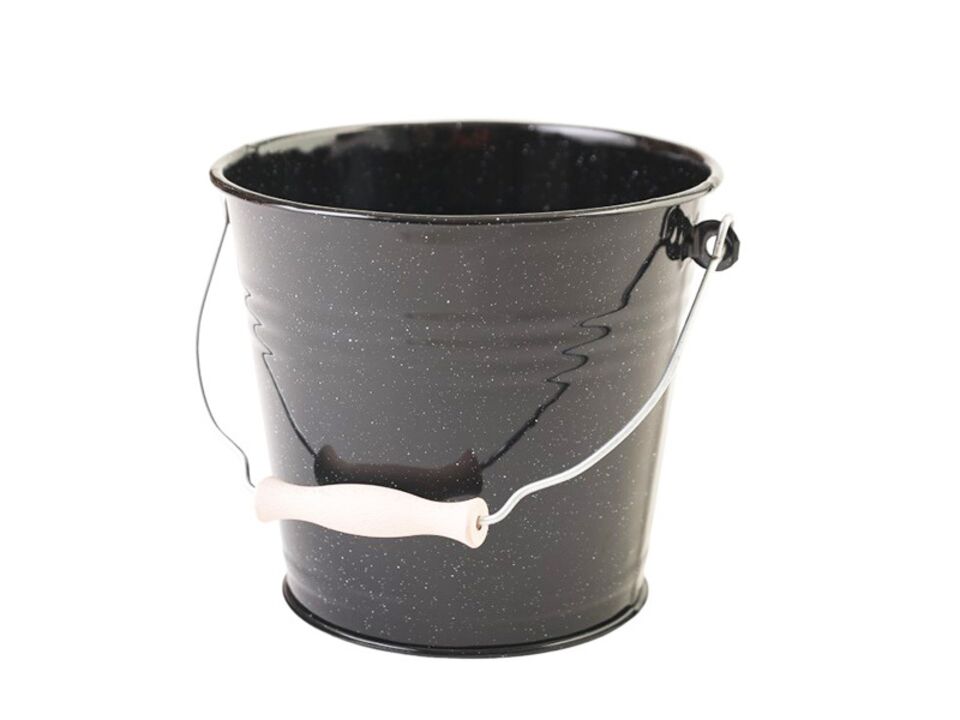 Vědro 24 cm, 6 l, černý granit | UNI HOBBY - rozumíme českým kutilům