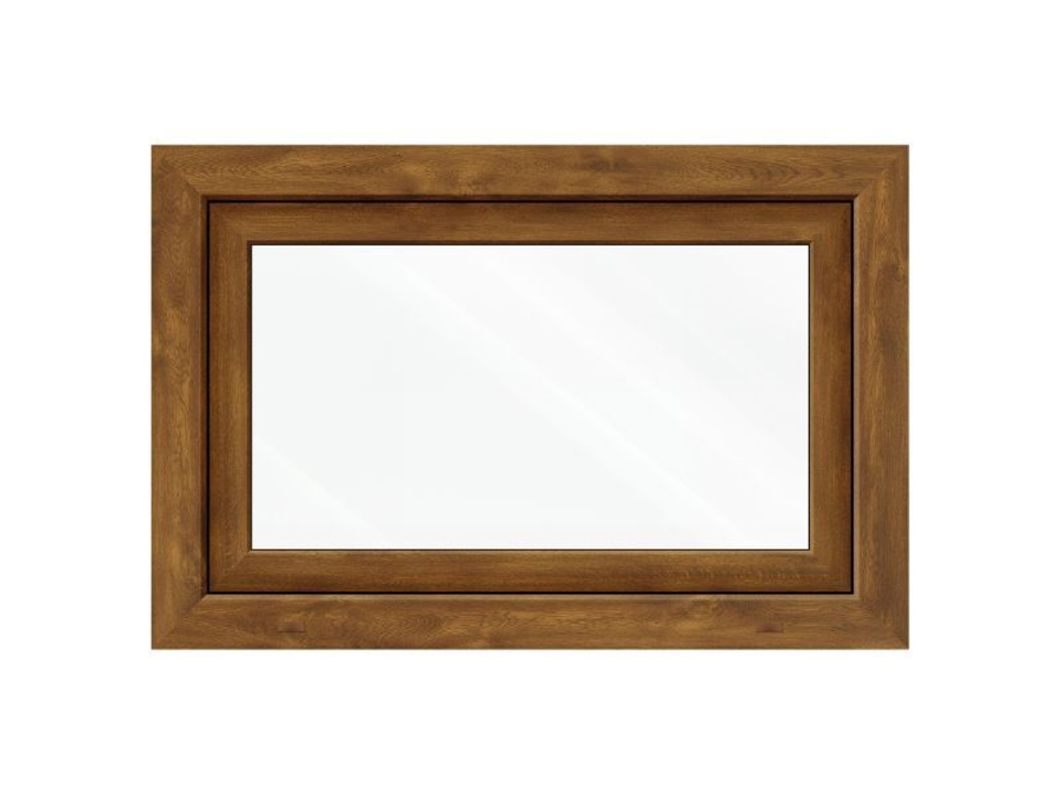 Okno plastové sklopné BRAVO bílé/zlatý dub, S1 60x40, 2sklo, 4kom/60mm ...