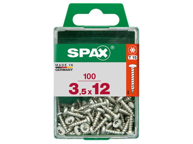 Vrut 3,5x12, půlkulatá hlava, T-STAR plus, WIROX, 100 ks (M) | UNI HOBBY - rozumíme českým kutilům