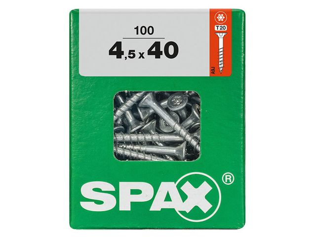 Vrut 4,5x40, zápustná hlava, T-STAR plus, WIROX, 100 ks (L) | UNI HOBBY - rozumíme českým kutilům