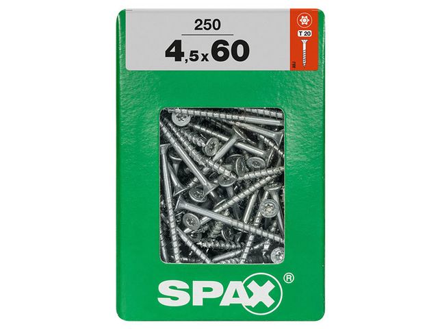 Vrut 4,5x60, zápustná hlava, T-STAR plus, WIROX, 250 ks (XL) | UNI HOBBY - rozumíme českým kutilům