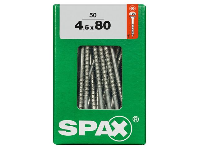 Vrut 4,5x80, zápustná hlava, T-STAR plus, WIROX, 50 ks (L) | UNI HOBBY - rozumíme českým kutilům