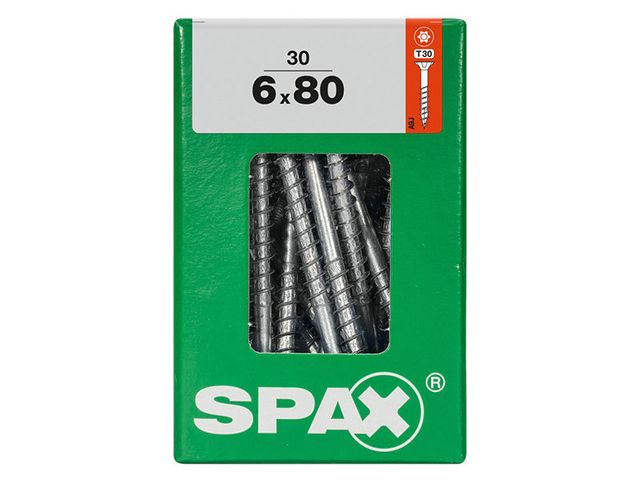 Vrut 6x80, zápustná hlava, T-STAR plus, WIROX, 30 ks (L) | UNI HOBBY - rozumíme českým kutilům