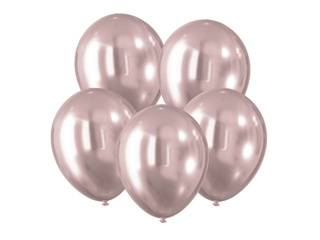 Balónky růžové chrom, 5ks | UNI HOBBY - rozumíme českým kutilům