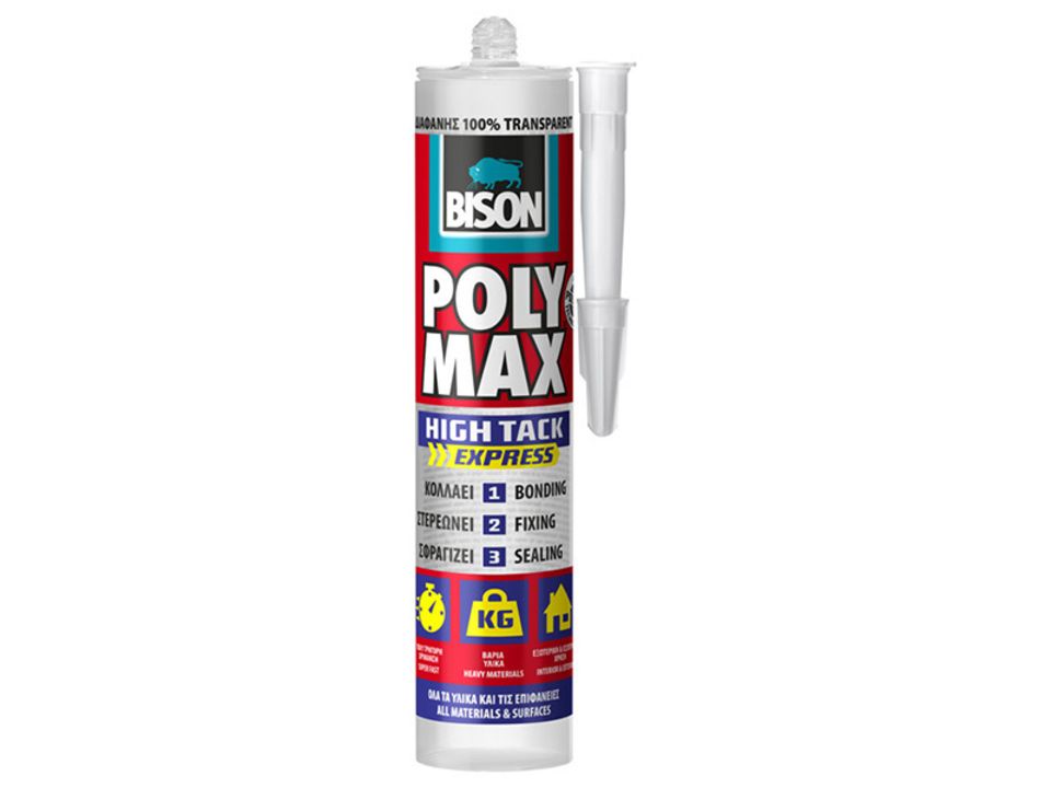 Lepidlo a tmel, Bison Poly Max crystal express, 300 g | UNI HOBBY ...