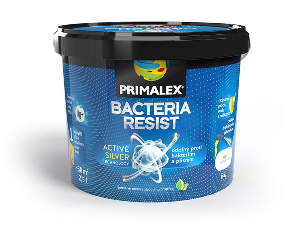 Primalex Bacteria Resist, báze L 2,5 L | UNI HOBBY - rozumíme českým ...