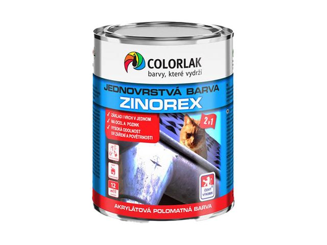 Antikorózní barva Zinorex - mix barev | UNI HOBBY - rozumíme českým kutilům